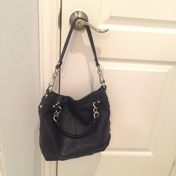 Coach | Bags | Coach Brooke Black Leather Hobo Bag | Poshmark